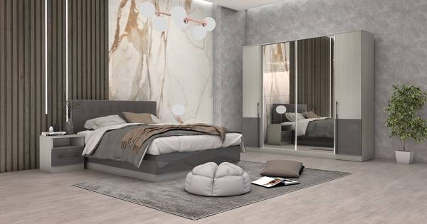 Модулна система за спалня Маями - Топ Цени | Мебели Онлайн Orhideamebel.com