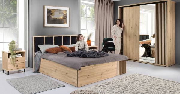 Модулна система за спалня Cali - Топ Цени | Мебели Онлайн Orhideamebel.com