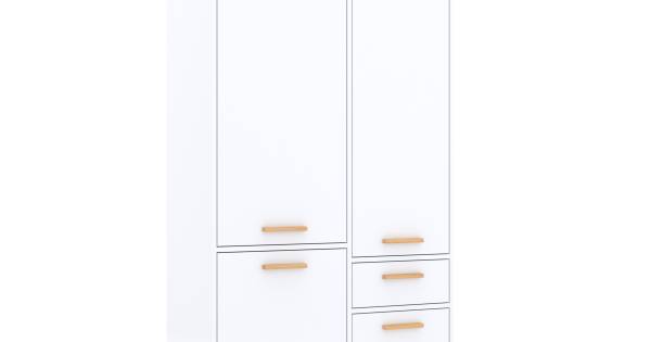 Двукрилен гардероб Steka 4D1S - Топ Цени | Мебели Онлайн Orhideamebel.com