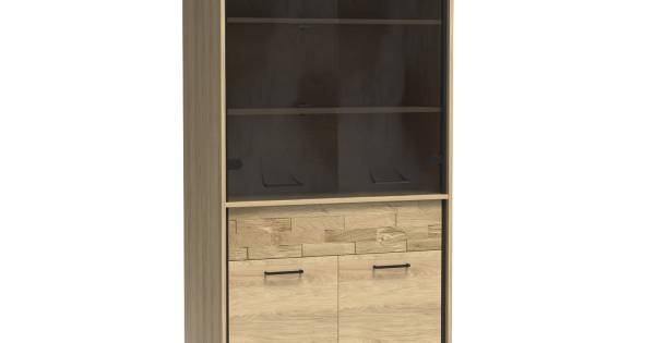 Витрина Mediolan M-3 с масивен елемент - Топ Цени | Мебели Онлайн Orhideamebel.com