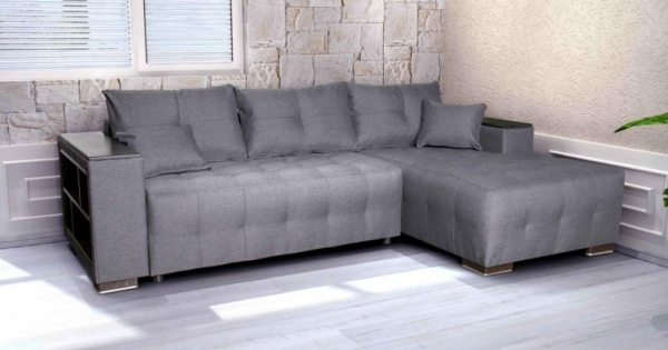 Ъглов диван Леон M с твърда основа - Топ Цени | Мебели Онлайн Orhideamebel.com
