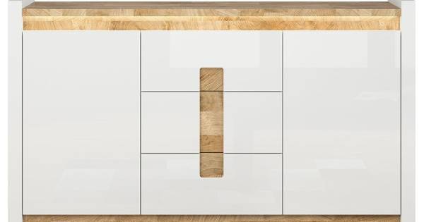 Скрин с две врати и три чекмеджета ALAMEDA KOM2D3S - Топ Цени | Мебели Онлайн Orhideamebel.com