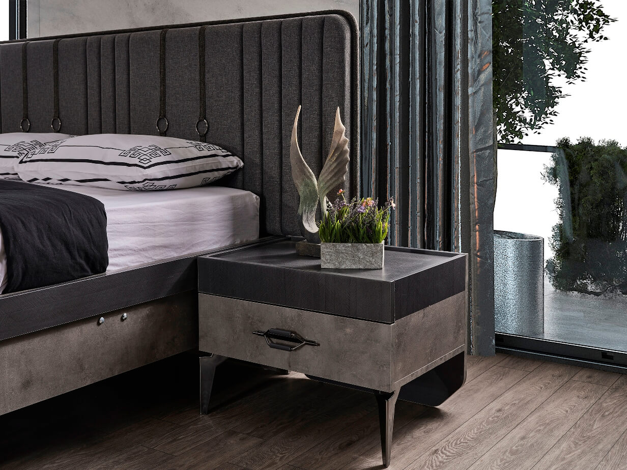 Спален комплект Balat - Retro Gumus - Treveso - Топ Цени | Мебели Онлайн Orhideamebel.com