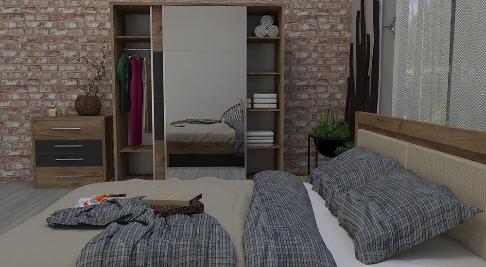 Спален комплект Дакота - Топ Цени | Мебели Онлайн Orhideamebel.com