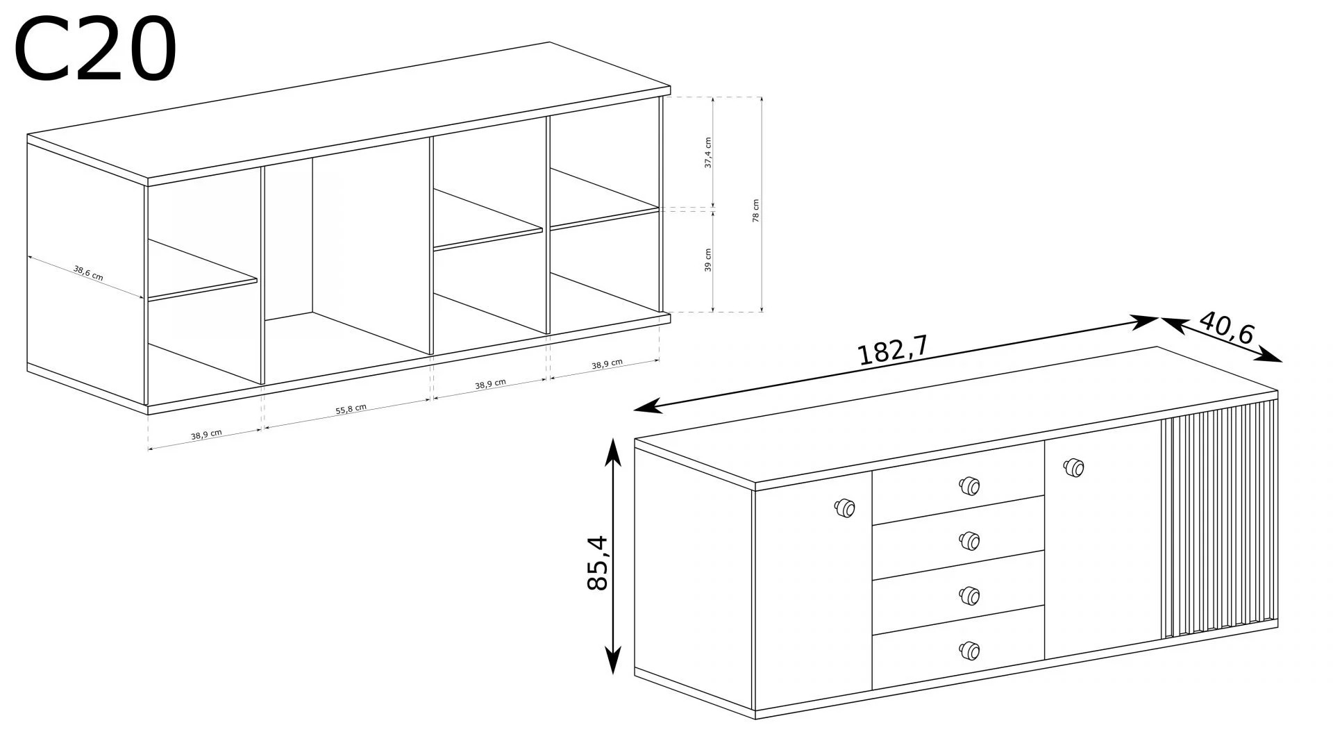 Скрин Cali C-20 - Топ Цени | Мебели Онлайн Orhideamebel.com