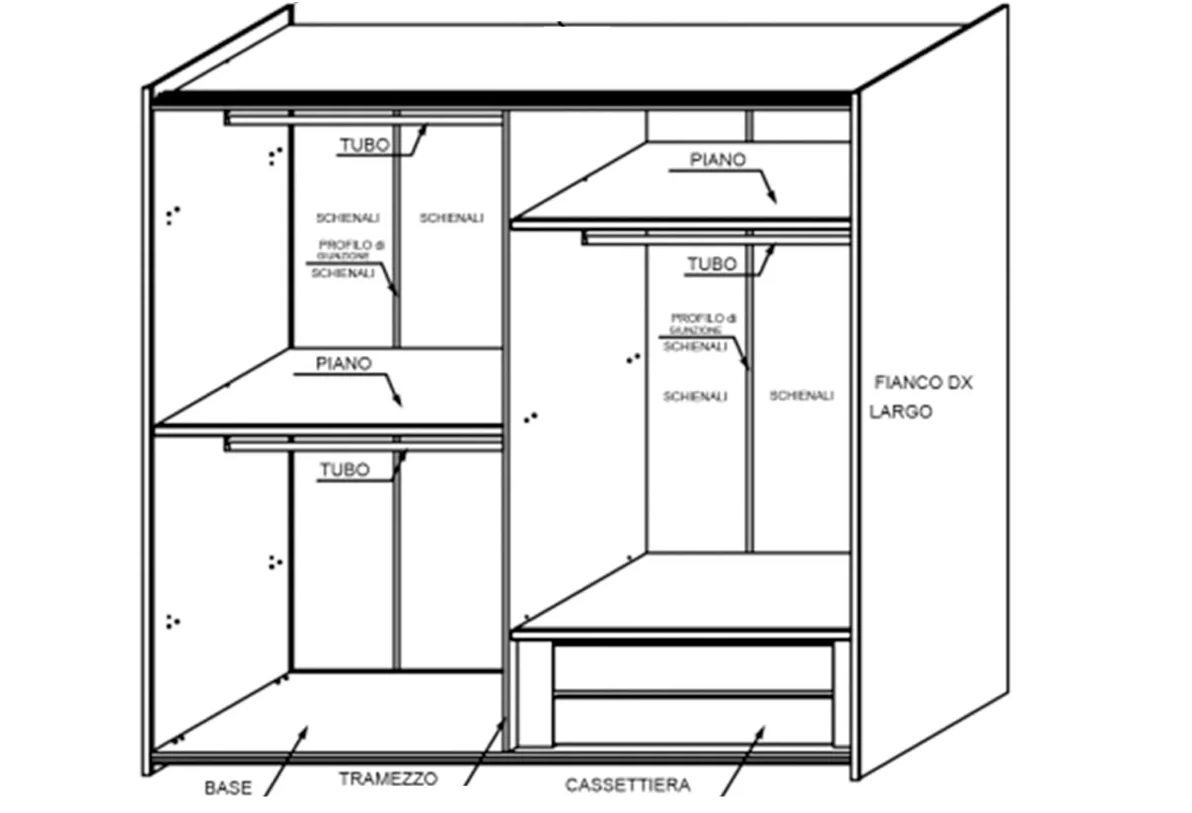 Италиански спален комплект Briel - Топ Цени | Мебели Онлайн Orhideamebel.com