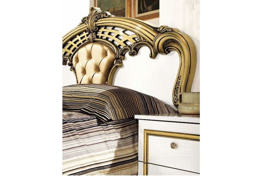 Спален комплект Eva бяло със златно - Топ Цени | Мебели Онлайн ...