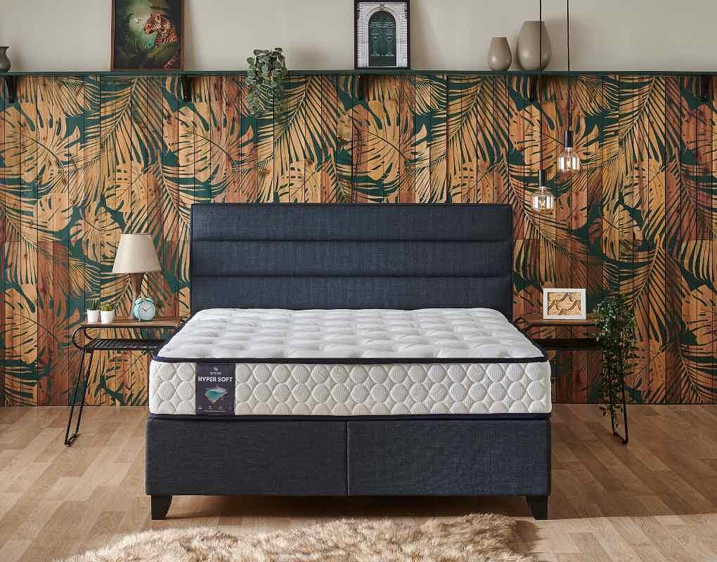 Тапицирано легло Hypersoft - Топ Цени | Мебели Онлайн Orhideamebel.com