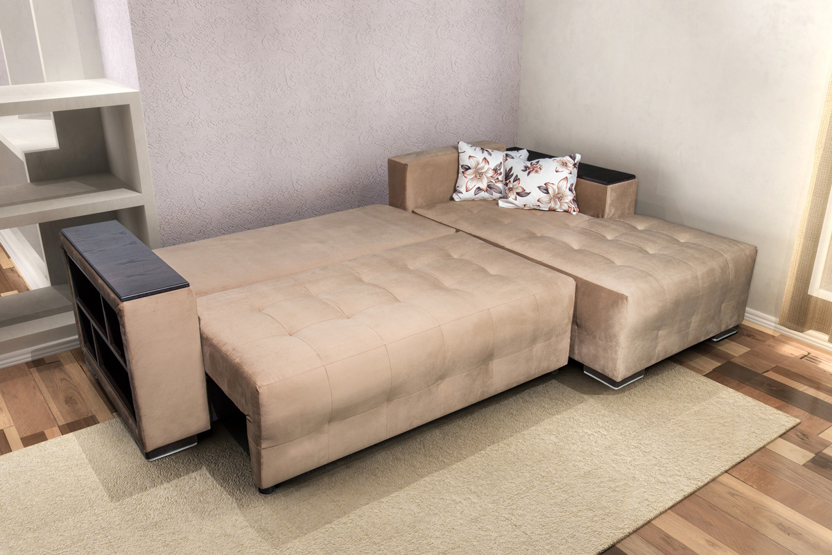 Ъглов диван Леон M с твърда основа - Топ Цени | Мебели Онлайн Orhideamebel.com